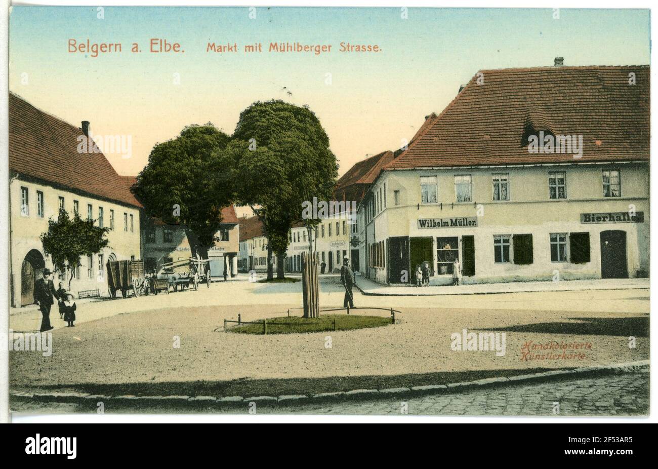 Market with Mühlbergerstraße Belger. Market with Mühlbergerstraße Stock ...