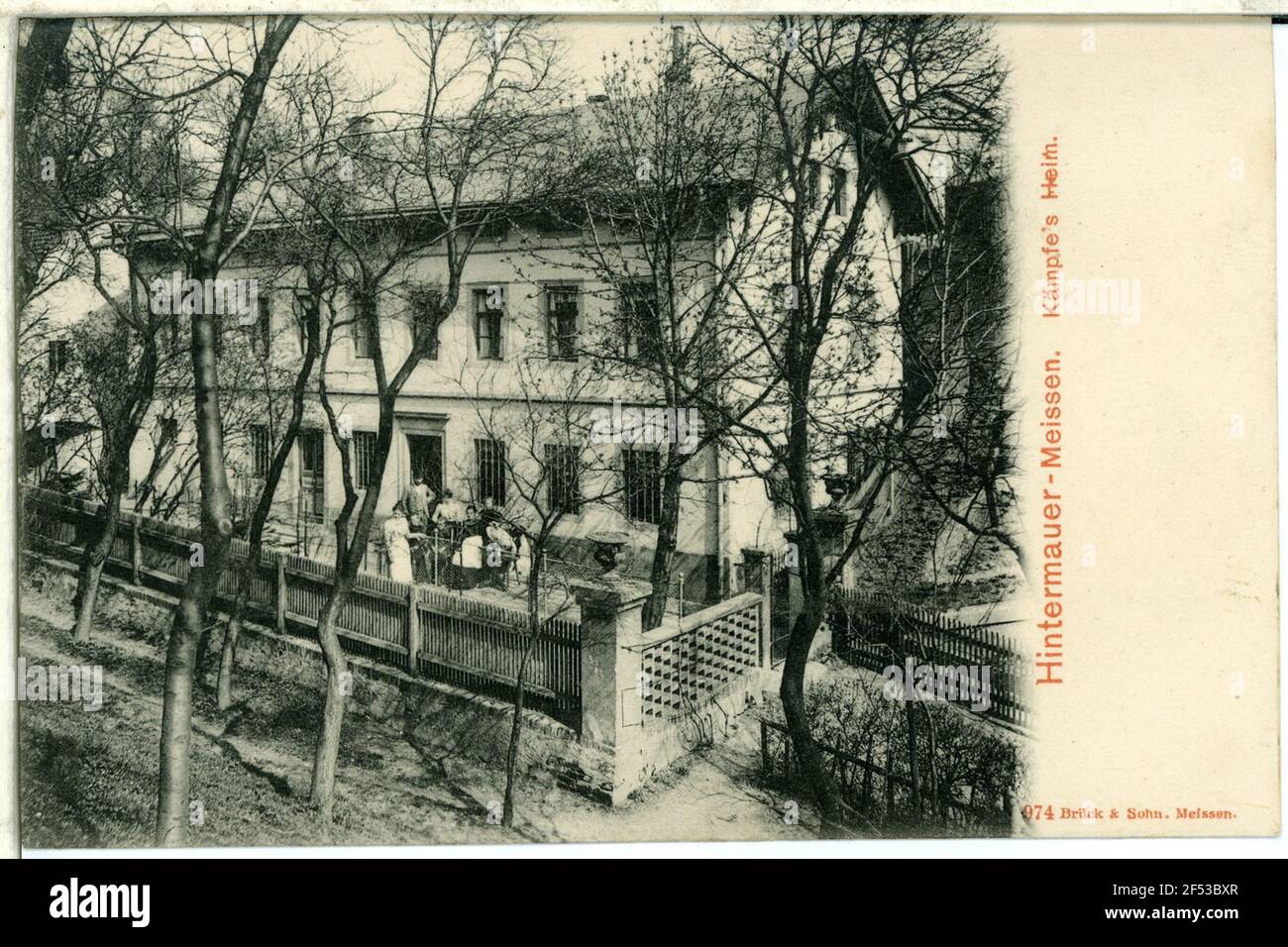 Hinter, fighting home Meissen. Hinter, fighting home Stock Photo - Alamy