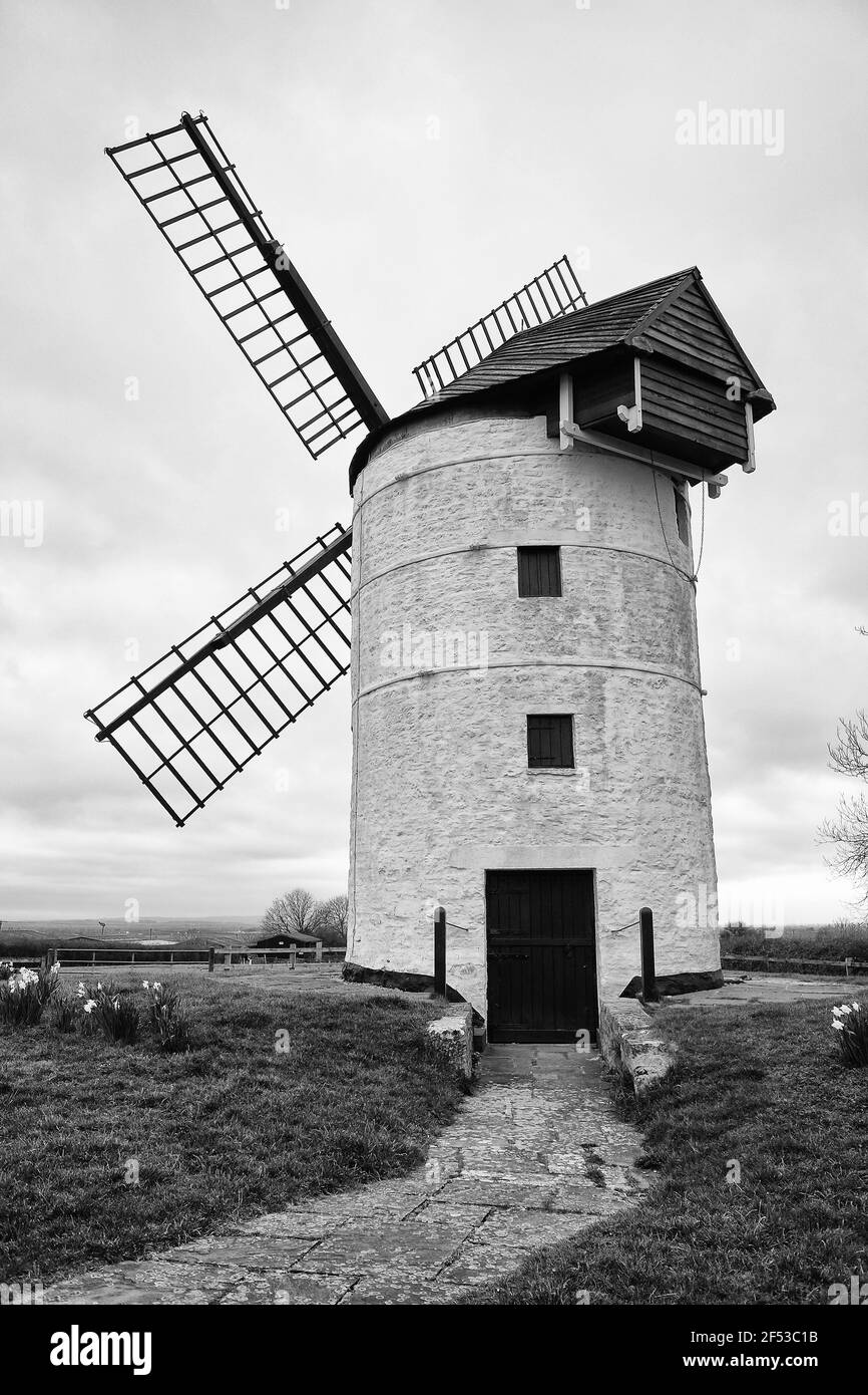 Windmill tower Black and White Stock Photos & Images - Alamy