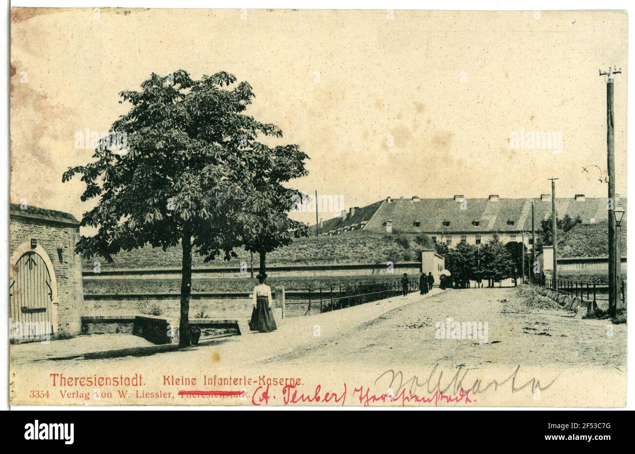 Small infantry boxes Theresienstadt. Small infantry barracks Stock ...
