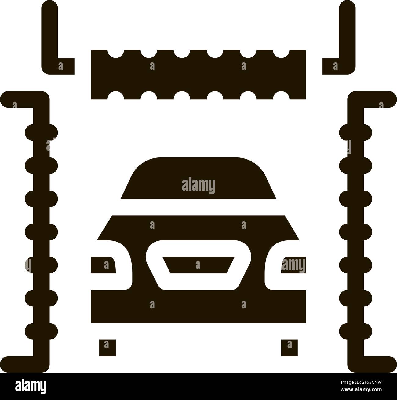 automatic car wash icon Vector Glyph Illustration Stock Vector Image ...