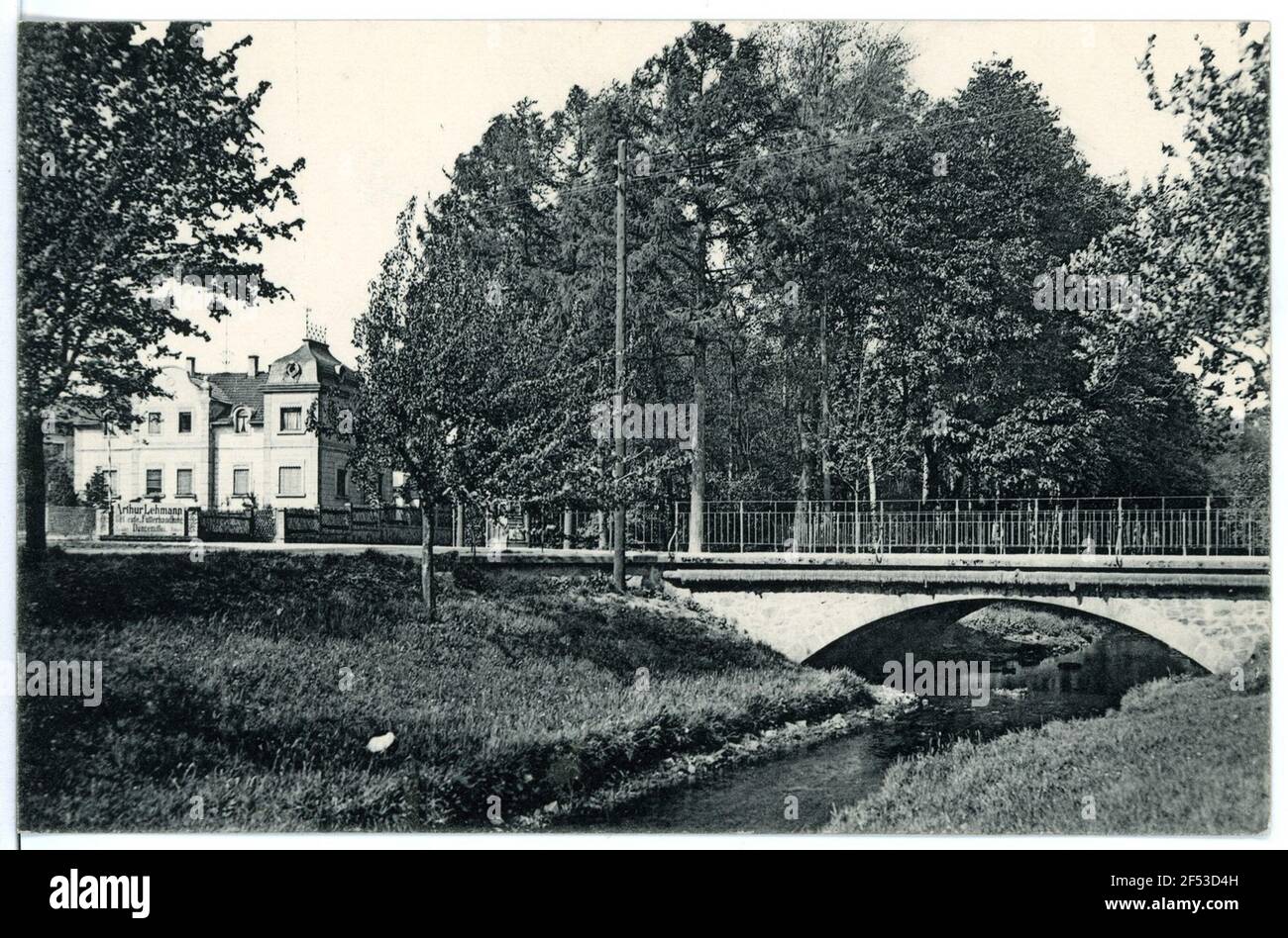 Station bridge Radeburg. Station bridge Stock Photo - Alamy