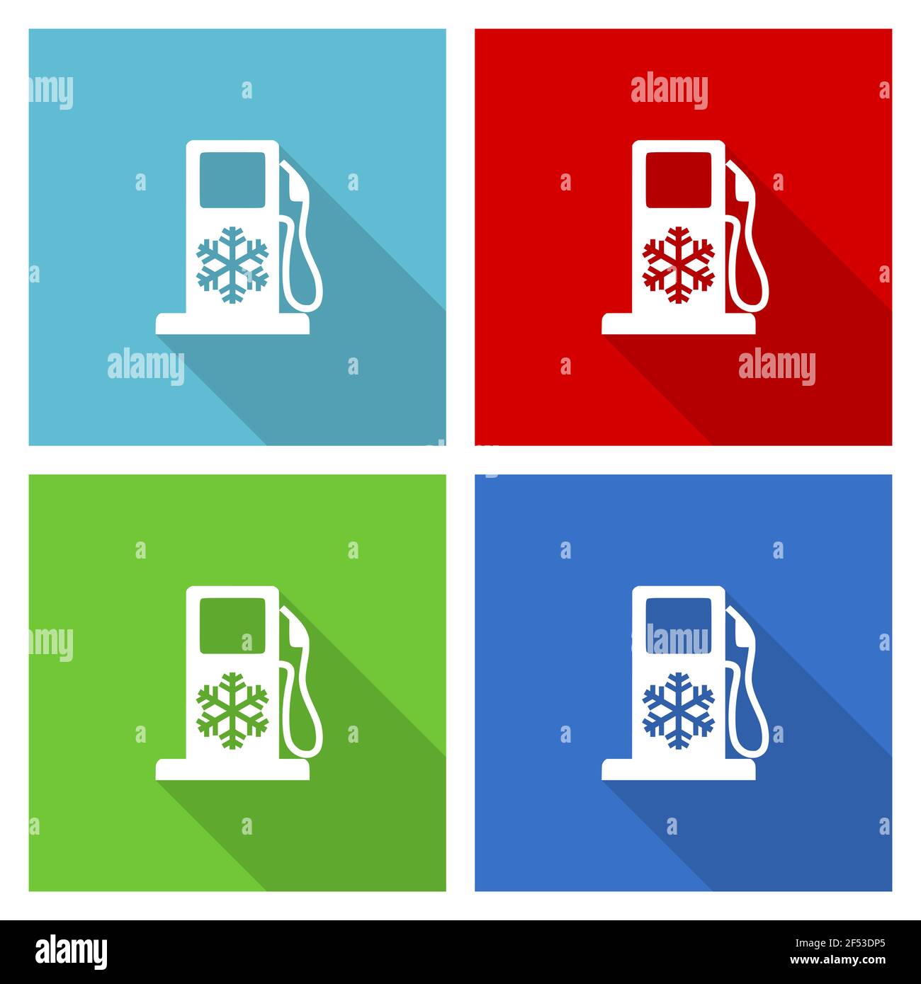 Winter fuel icon set, flat design vector illustration in eps 10 for ...