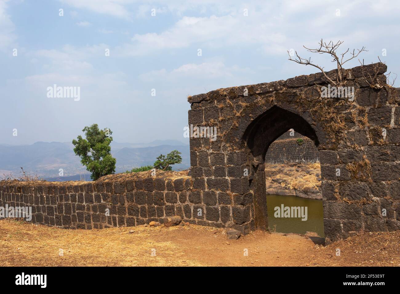 Padmavati lake gate on the top of Rajgad fort, Pune, Maharashtra, India ...