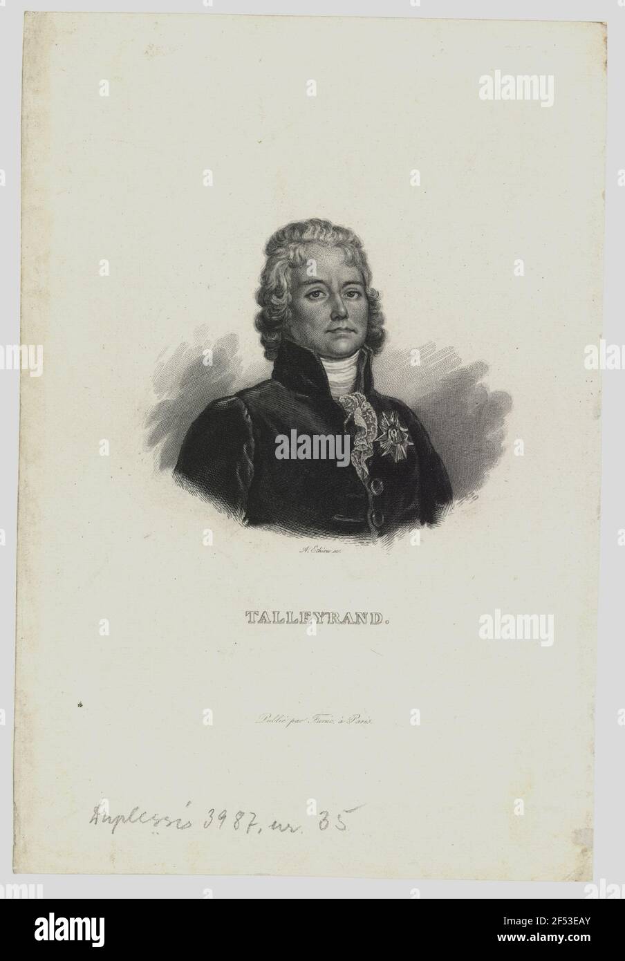 Portrait of Talleyrand Stock Photo - Alamy