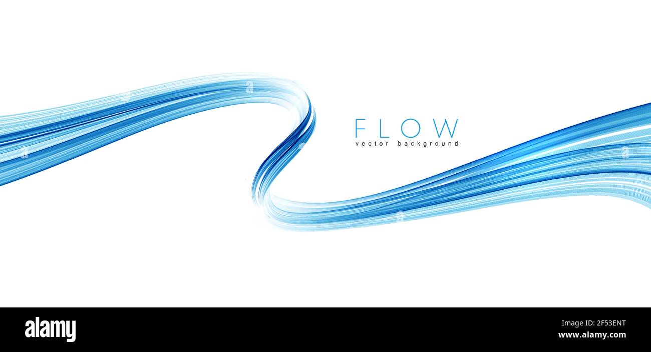 Vector blue color abstract wave design element Stock Vector Image & Art ...