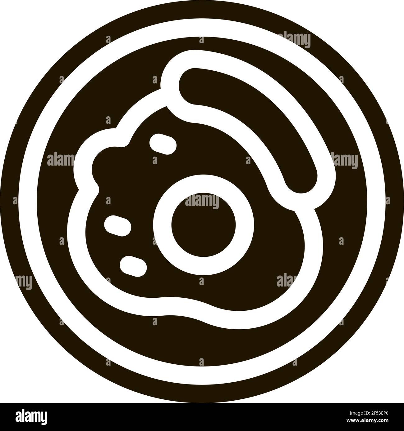 typical american breakfast icon Vector Glyph Illustration Stock Vector ...