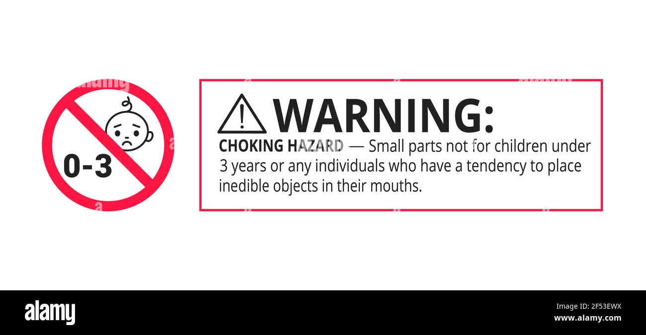 Warning choking hazard small parts hi-res stock photography and images ...