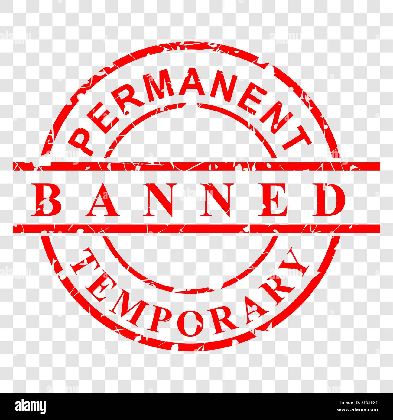 Vector Rust and Dirty Red Rubber Stamp, Permanent Banned, at ...
