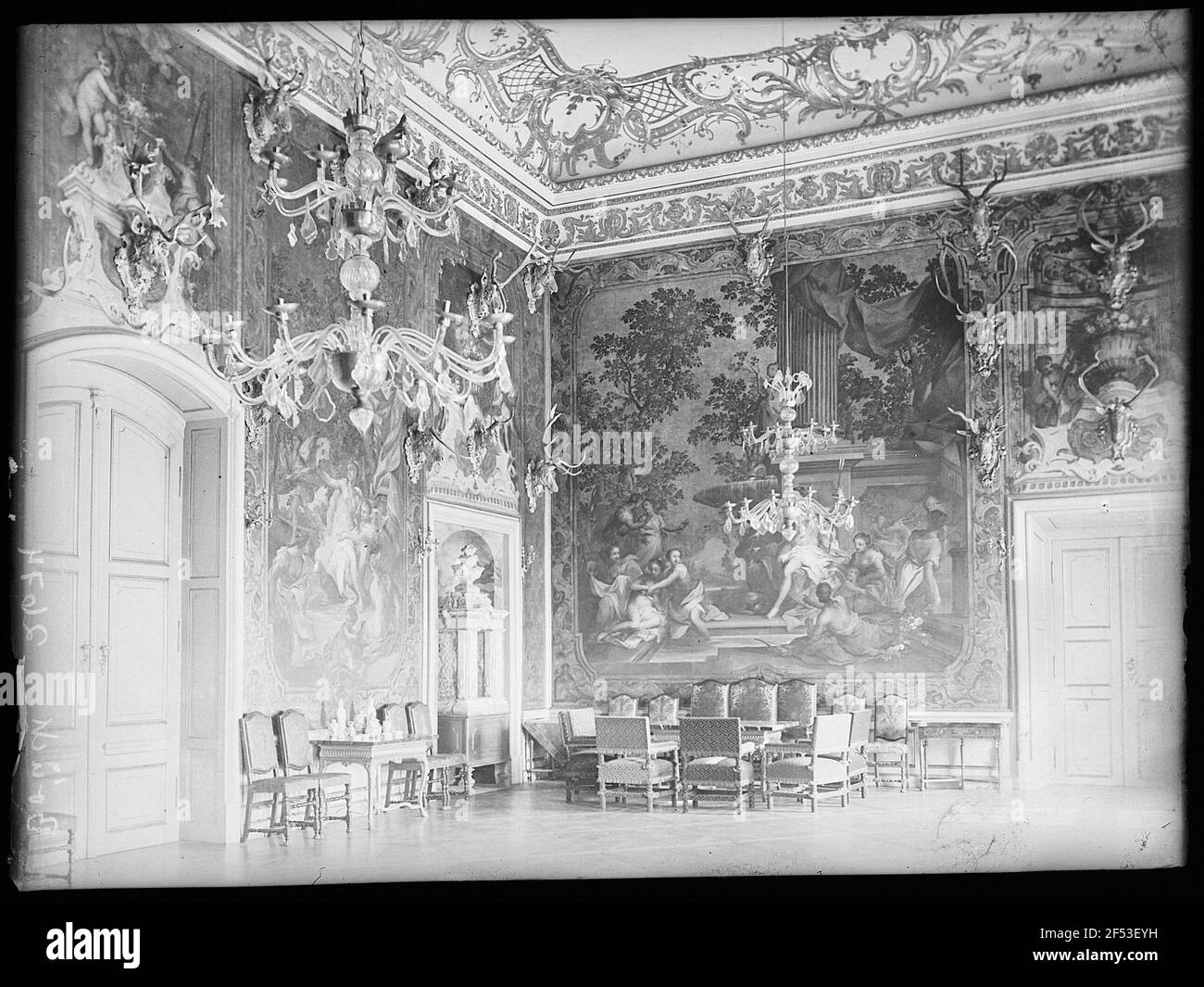 Hall of the hunting Black and White Stock Photos & Images - Alamy