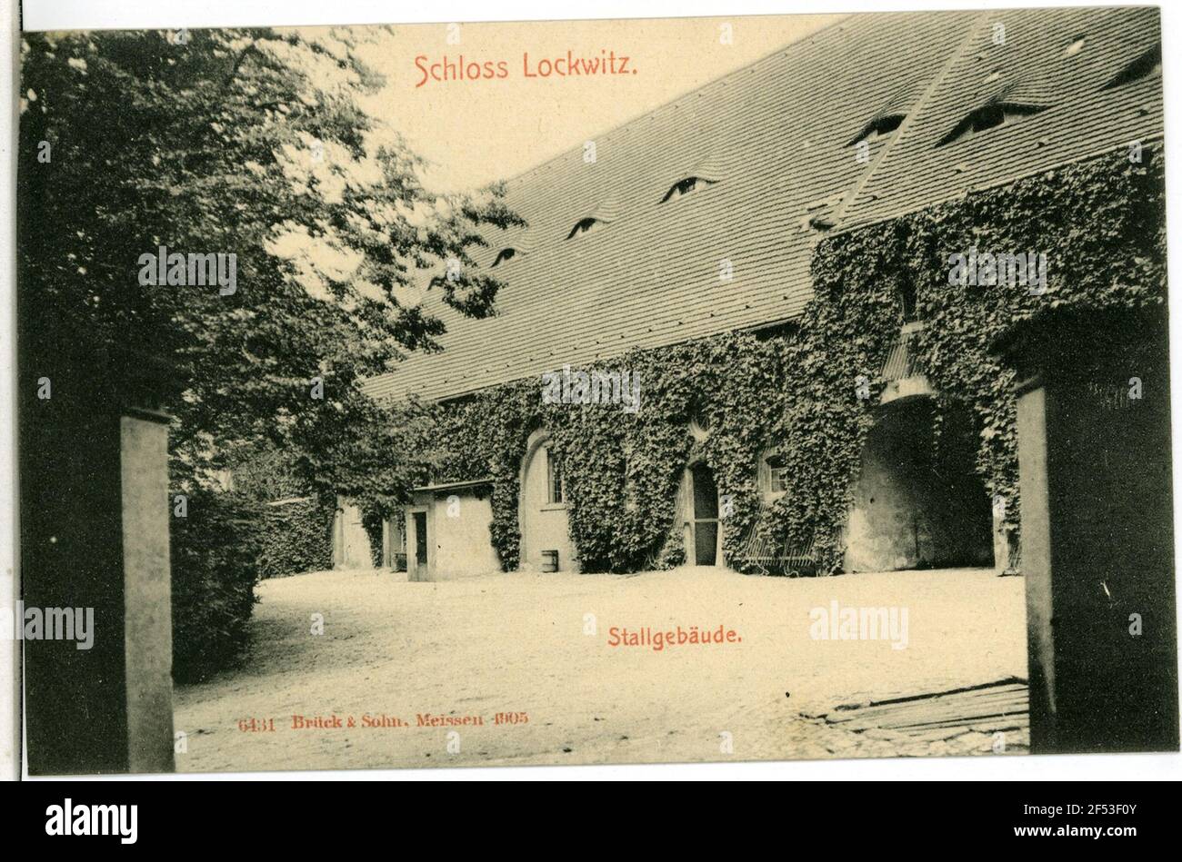 Castle - stable building Lockwitz. Castle - stable building Stock Photo ...