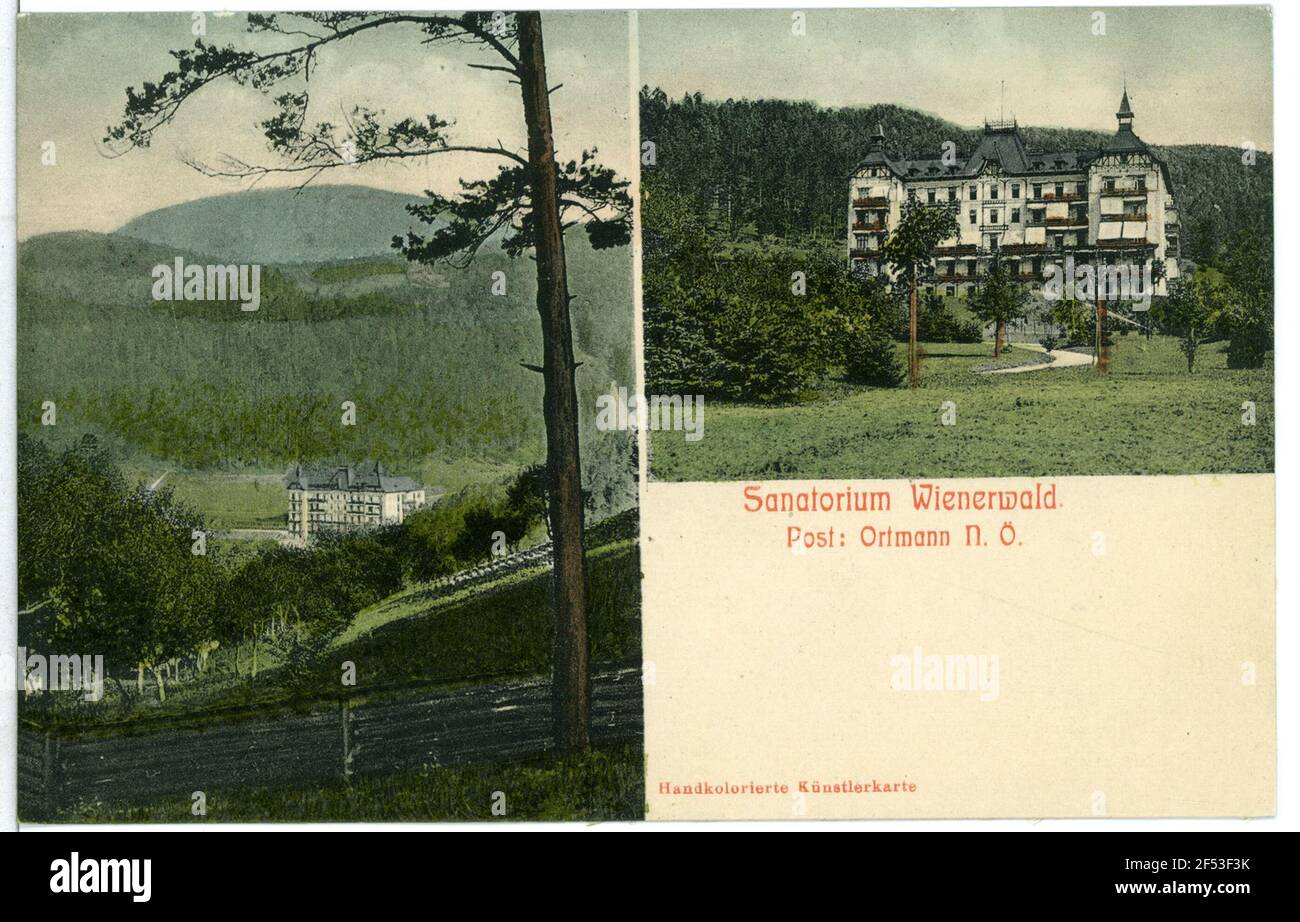 Sanatorium Wienerwald Ortmann. Sanatorium Wienerwald Stock Photo - Alamy