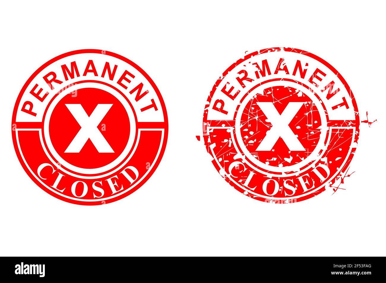Closed border sign Stock Vector Images - Alamy