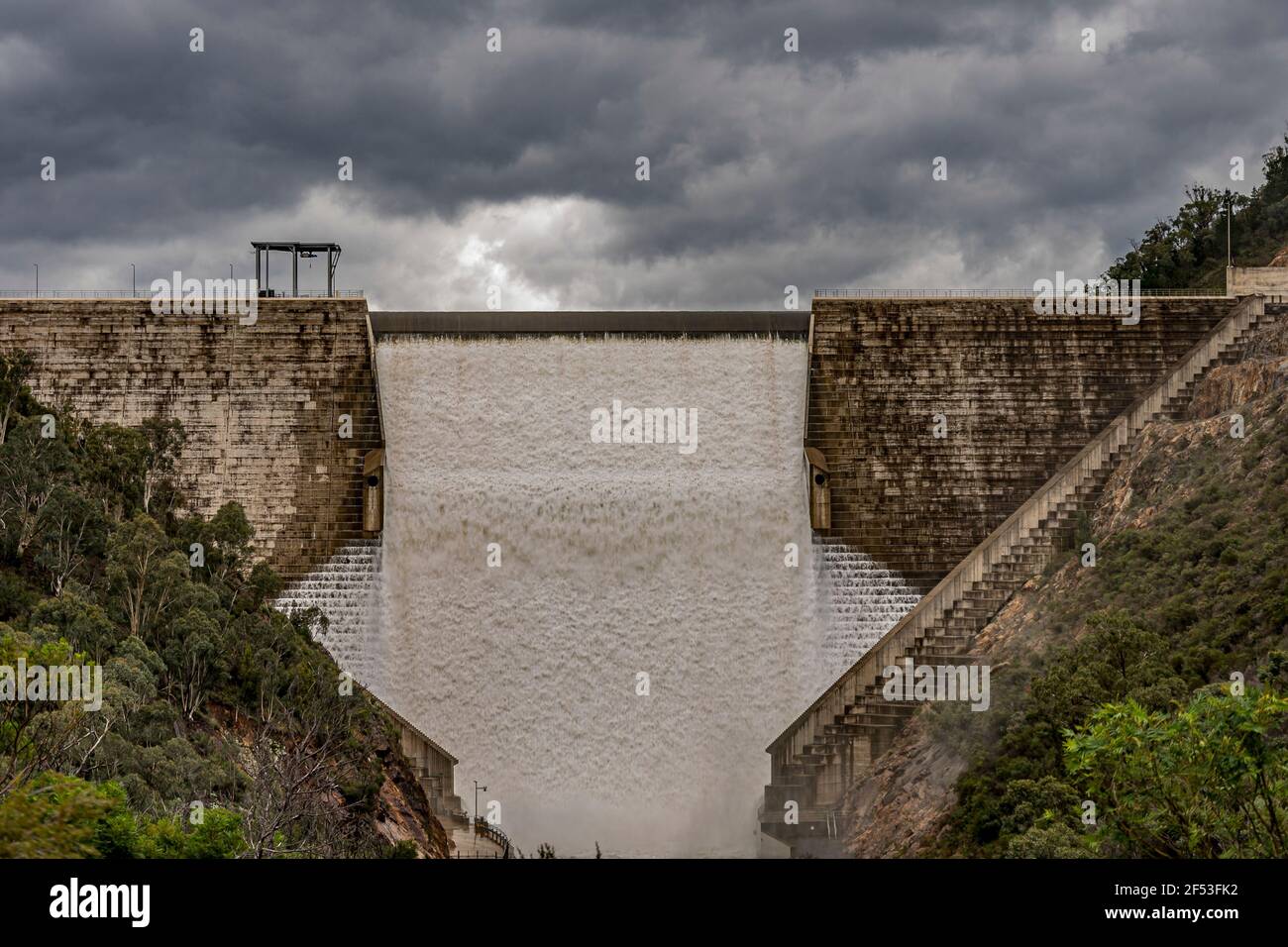 Cotter Dam, Canberra, ACT, Australia, 24 Mar 2021. Due to the heavy ...
