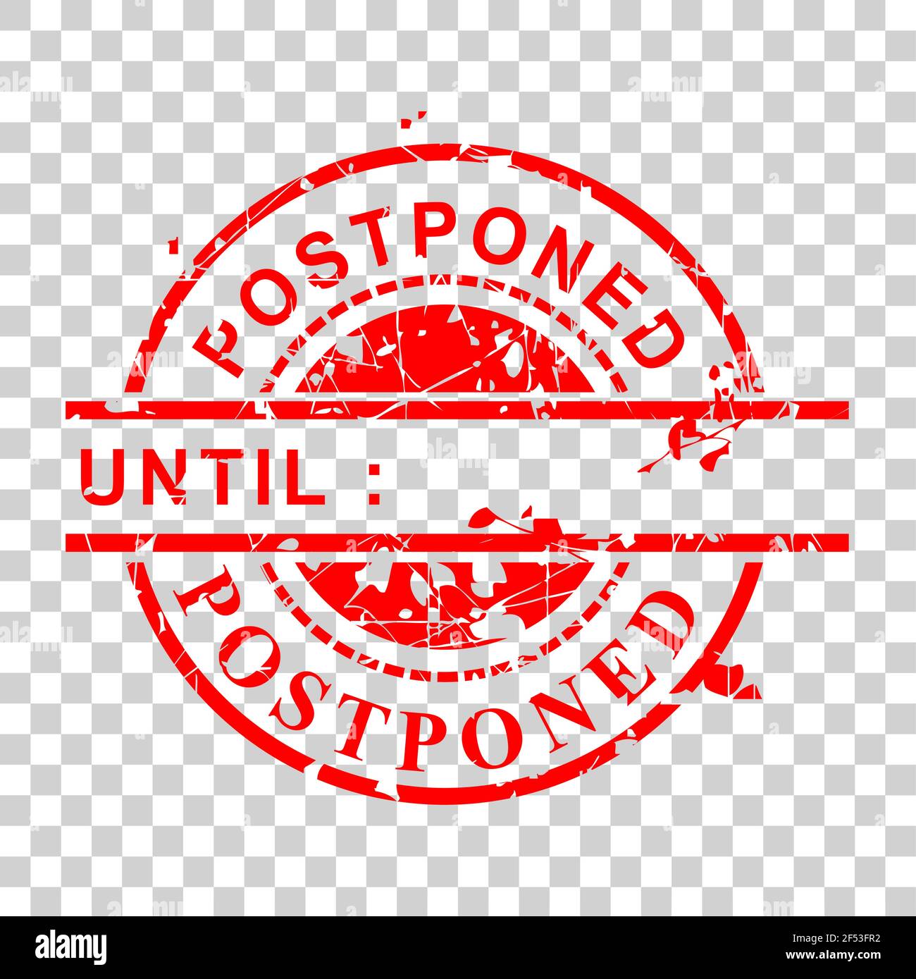 Postpone stamp hi-res stock photography and images - Alamy