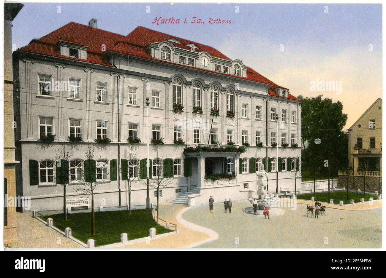 Rathaus Hartha. Rathaus Stock Photo - Alamy