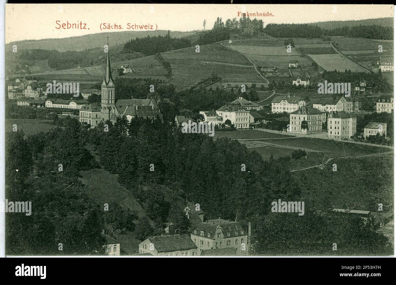 View of Sebnitz with Finkenbau Sebnitz. View of Sebnitz with Finkenbau ...