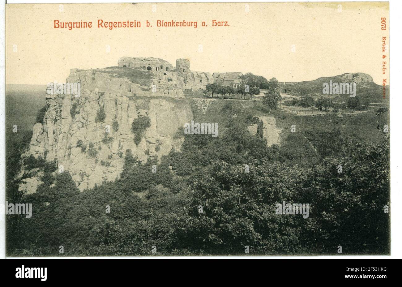 Castle ruins Burg Regenstein Stock Photo - Alamy