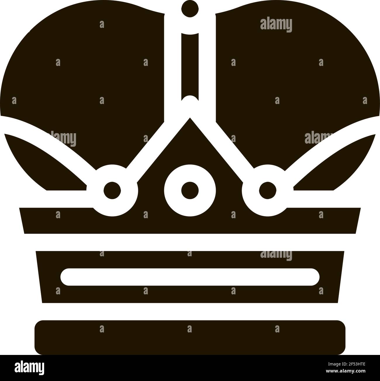 royal crown icon Vector Glyph Illustration Stock Vector Image & Art - Alamy