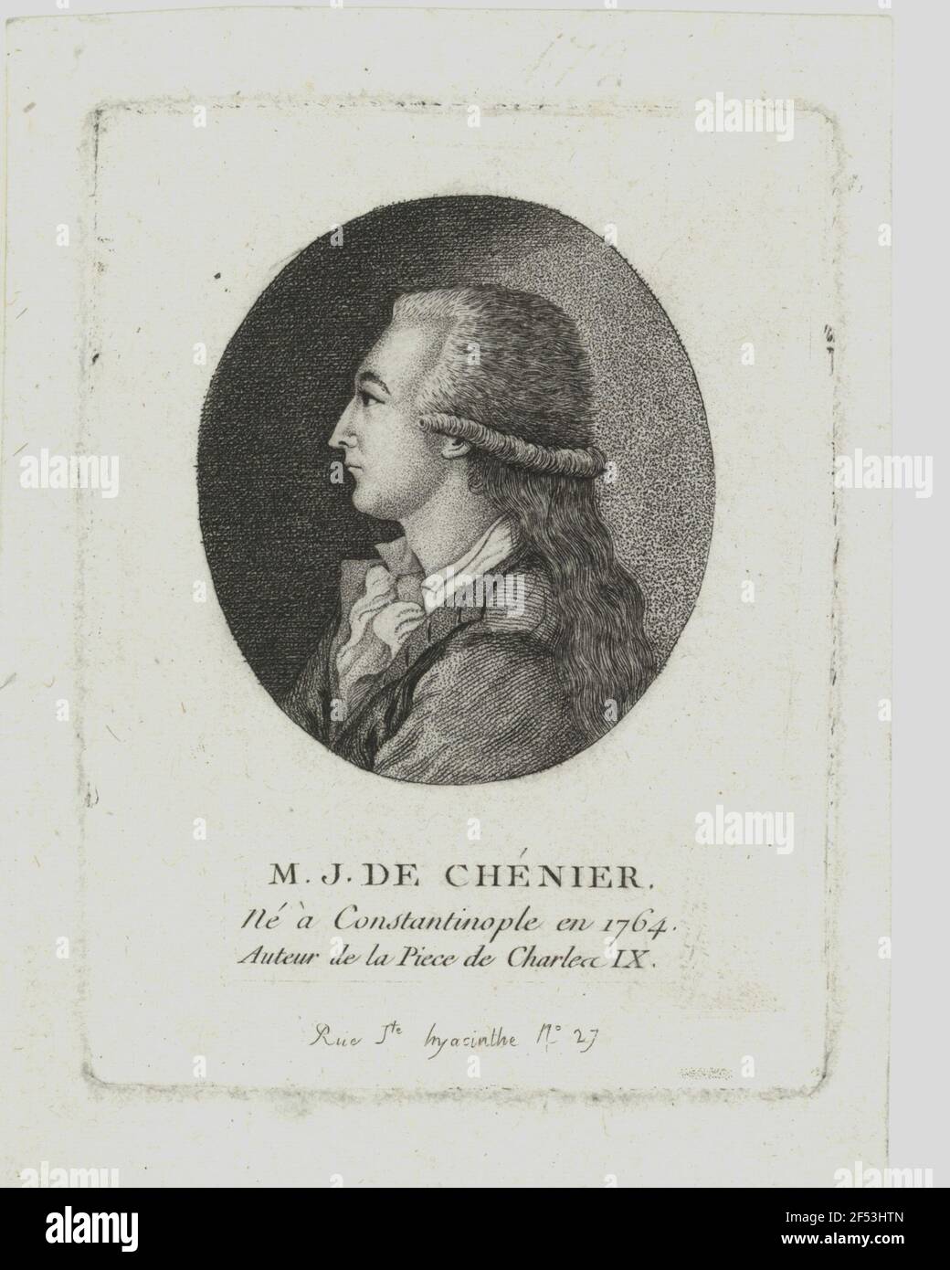 Porträt von Marie Joseph Blaise Chenier Stock Photo - Alamy
