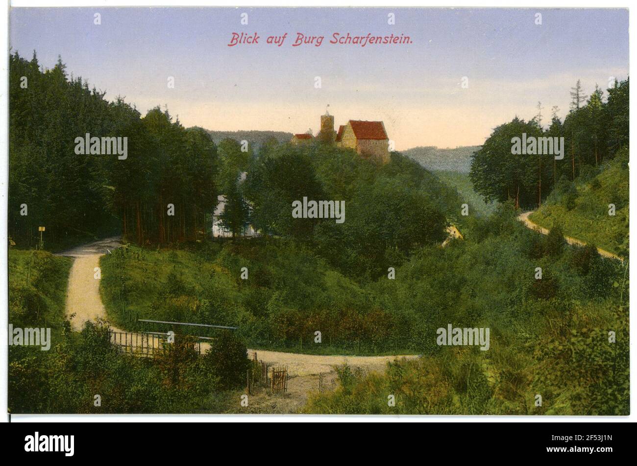Burg Scharfenstein. Burg Stock Photo - Alamy