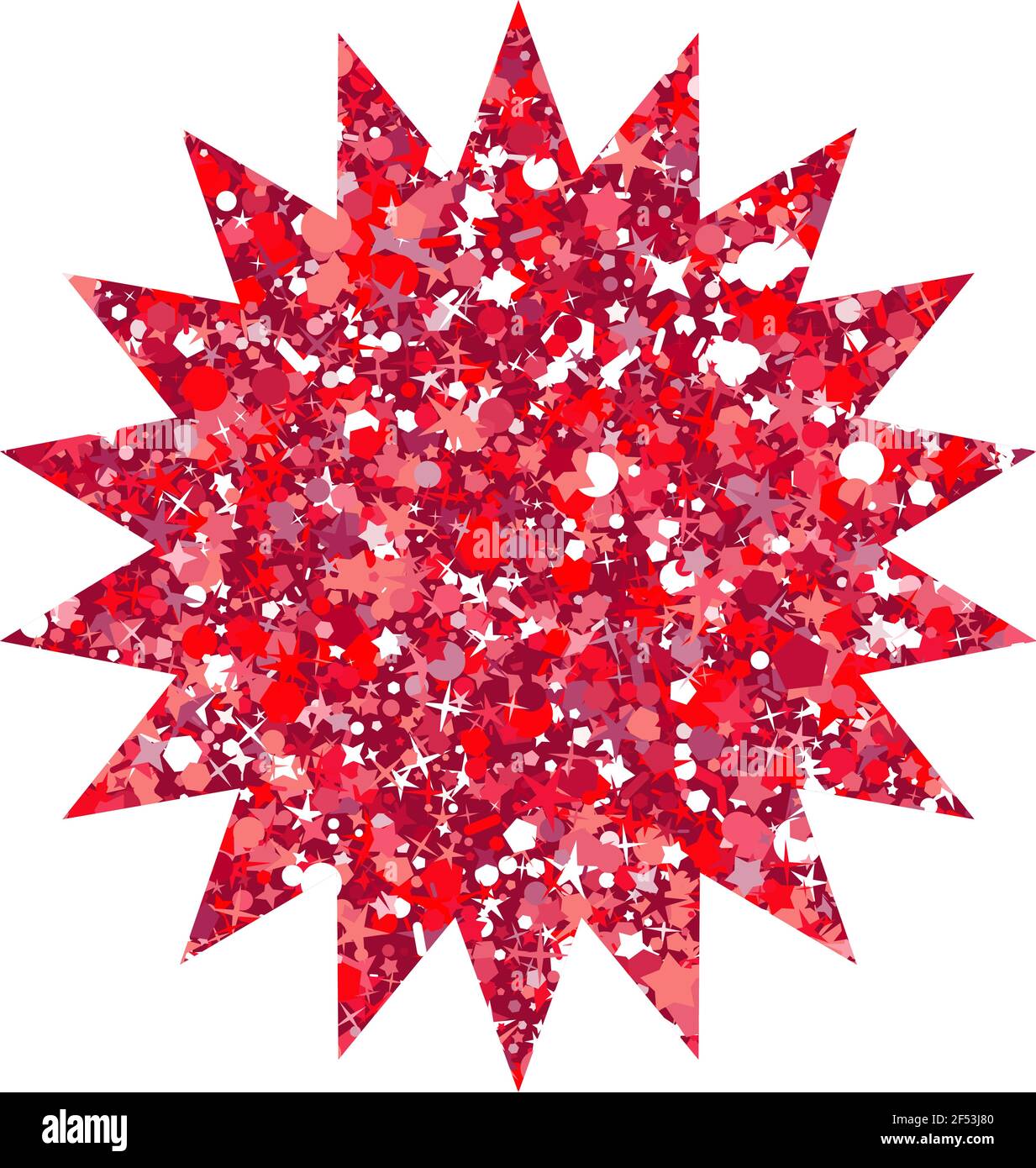 Vector luxury glitter red star. Rating, award and insignia Stock Vector ...