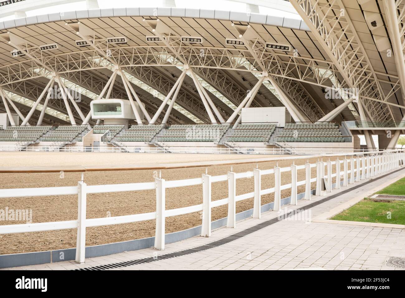 Al Shaqab Horse Racing Academy & Ottoman Stables, Doha, Qatar Stock ...