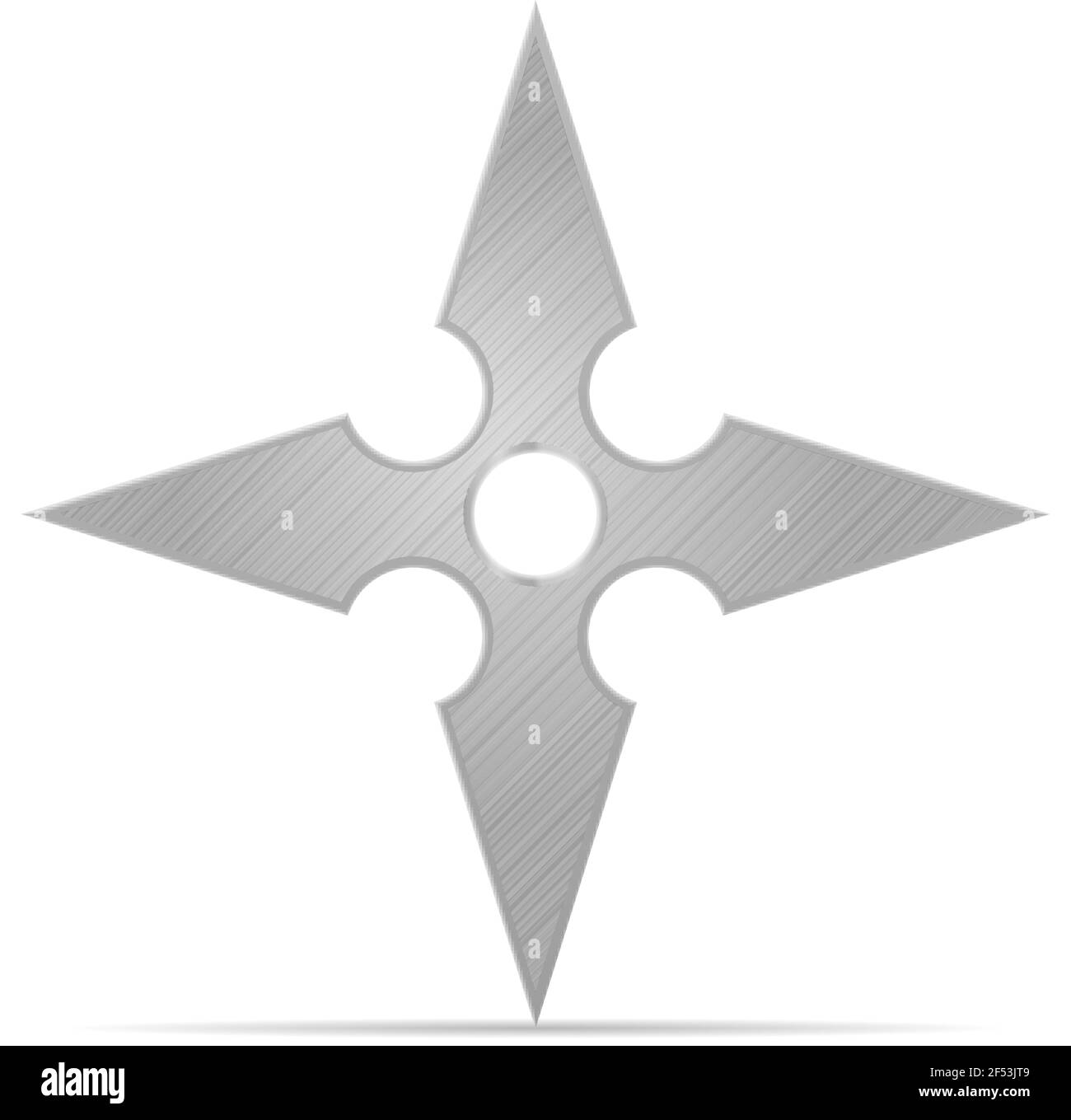 Shuriken on a white background. Vector illustration Stock Vector Image ...