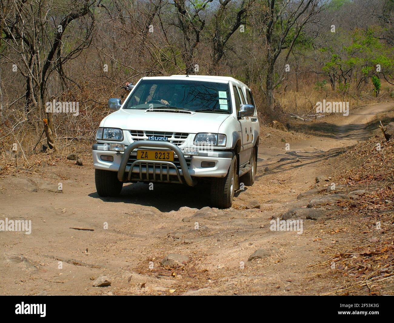 21 October A white Isuzu 4x4 vehicle in the Msoro region as it travels ...