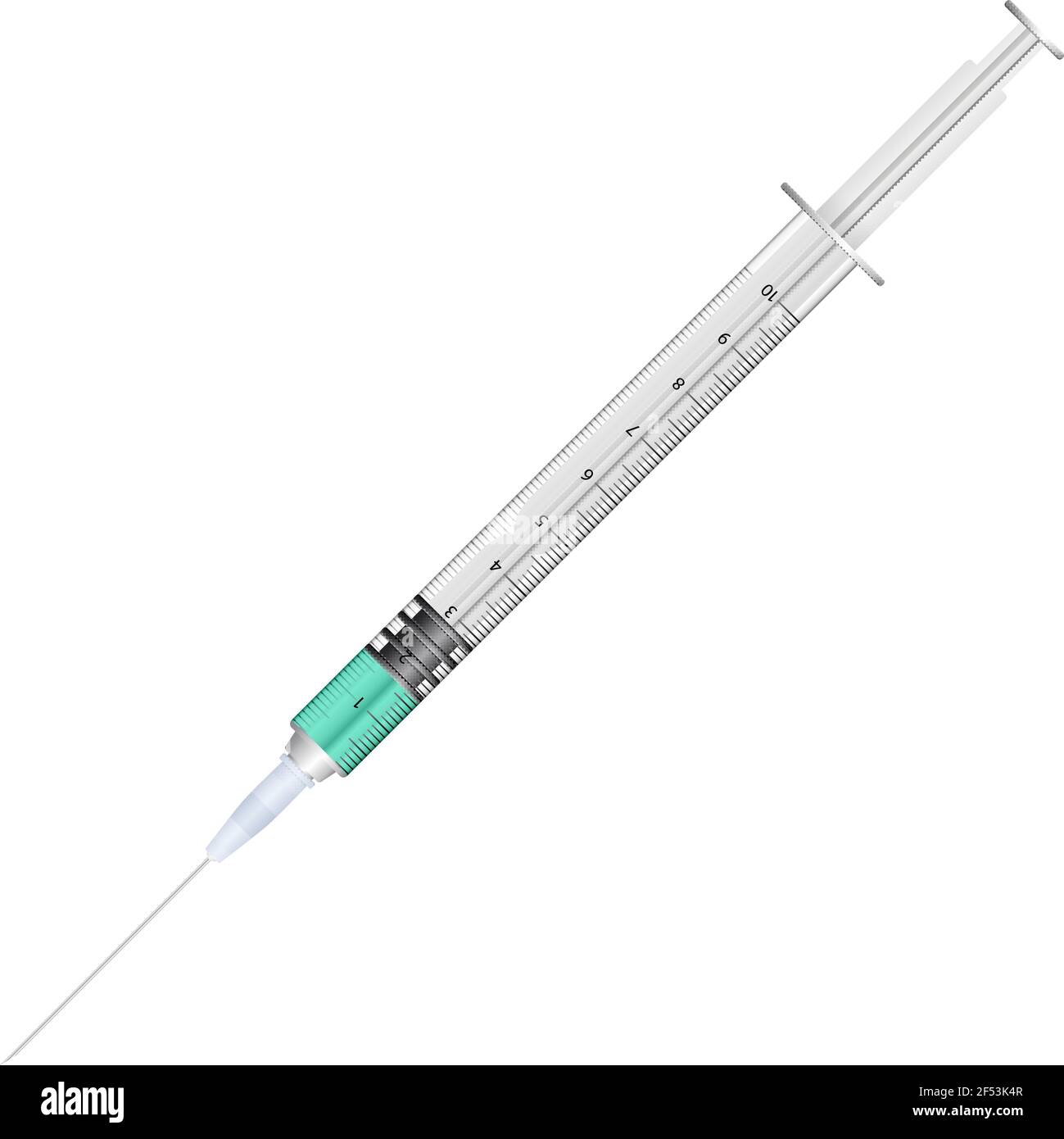 Syringe on a white background. Vector illustration Stock Vector Image ...
