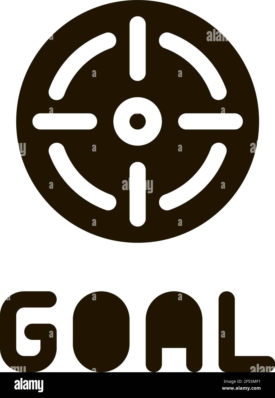 Goal achievement glyph icon Cut Out Stock Images & Pictures - Alamy