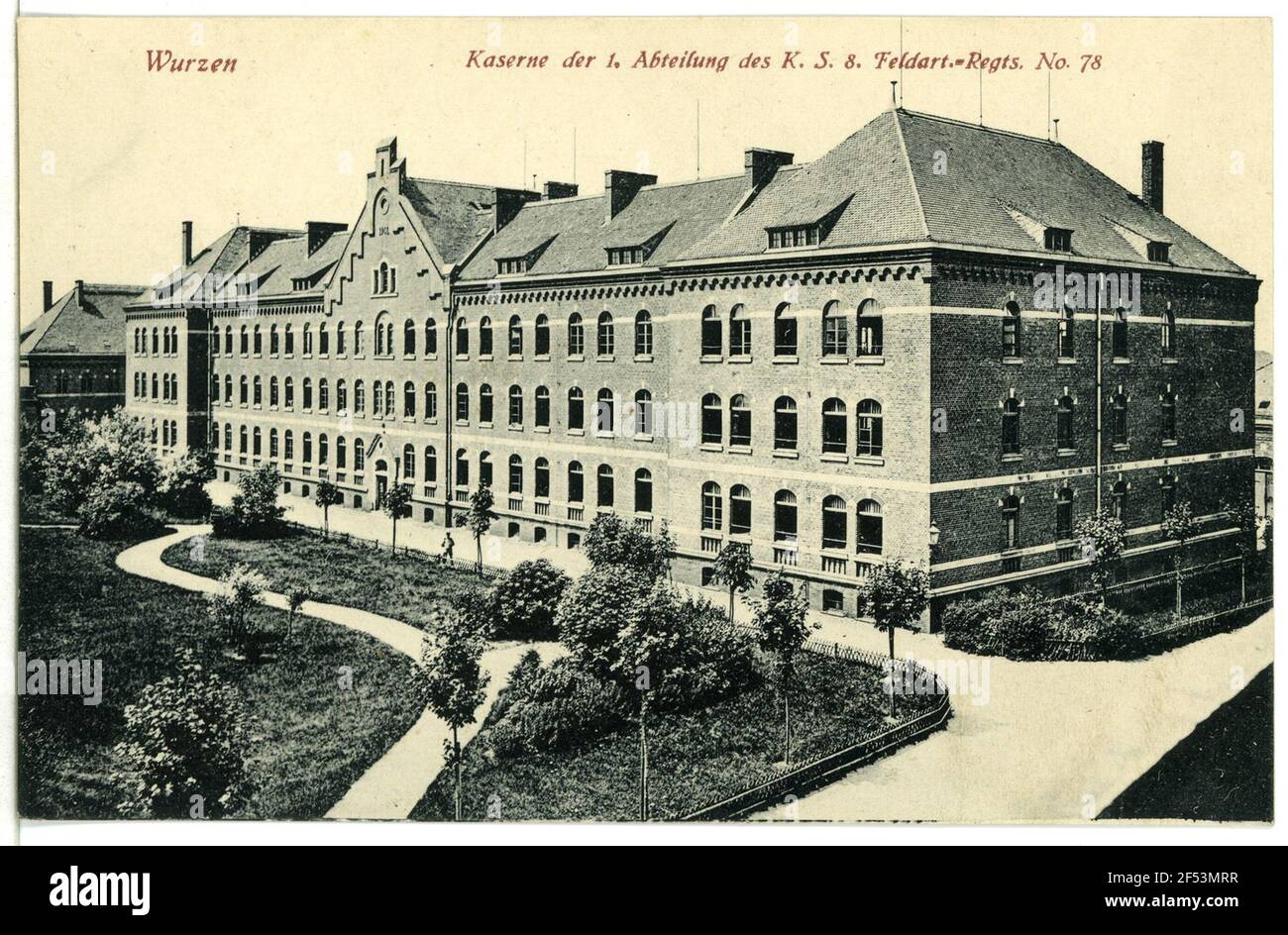 Barracks of the 1st Department of the Royal Saxon Field Artillery ...