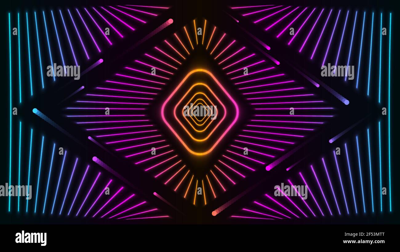 Neon colored glowing line Stock Vector Images - Alamy