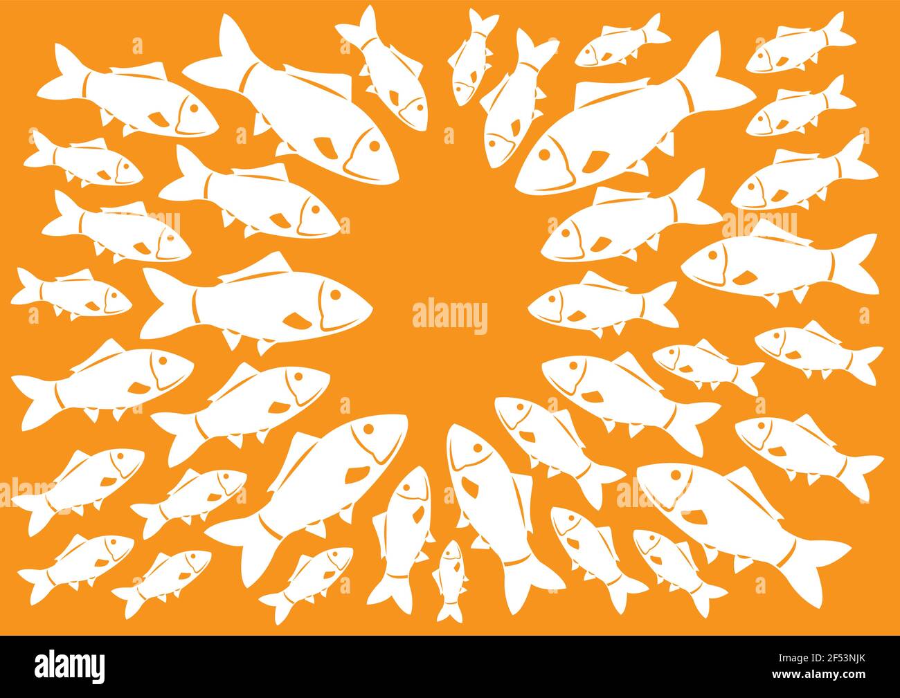 Fish crowd circle hi-res stock photography and images - Alamy