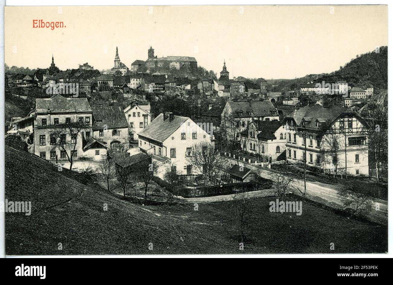 View of elbogen Elbogen. View of elbogen Stock Photo - Alamy