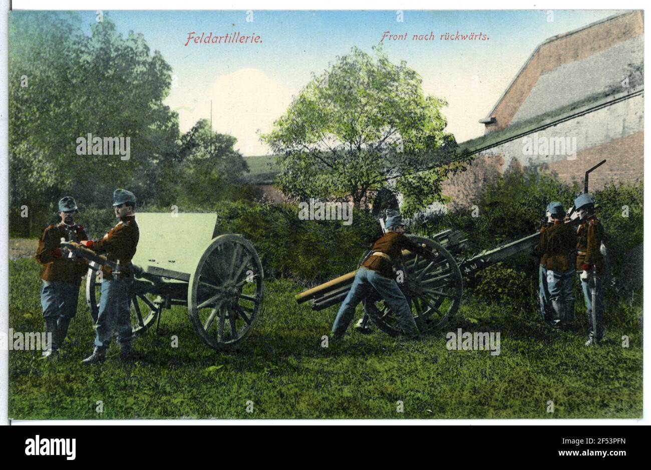 Field artillery front after backwards Field artillery front after ...