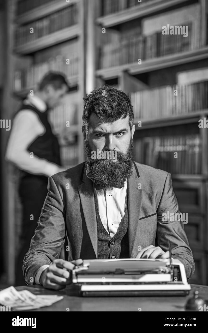 Vintage bookcase library type hi-res stock photography and images - Alamy