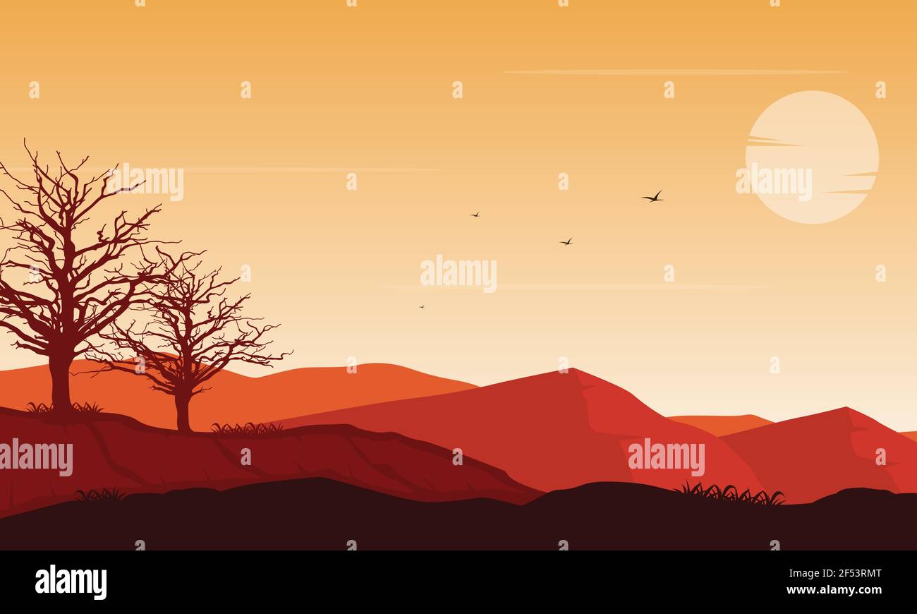 Panoramic views of park and countryside Stock Vector Images - Alamy