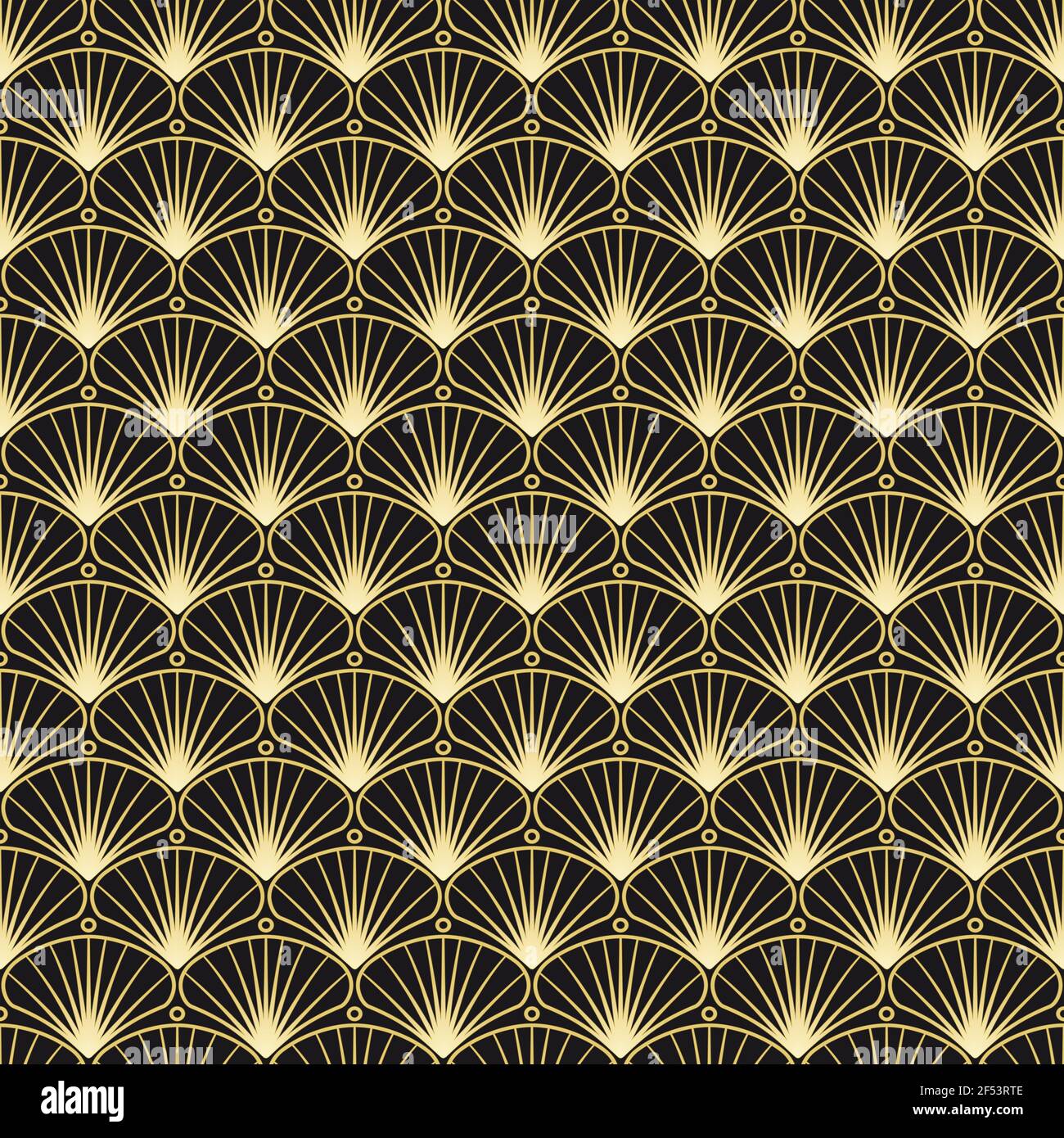 Seamless pattern made in Art-Deco style Stock Photo - Alamy
