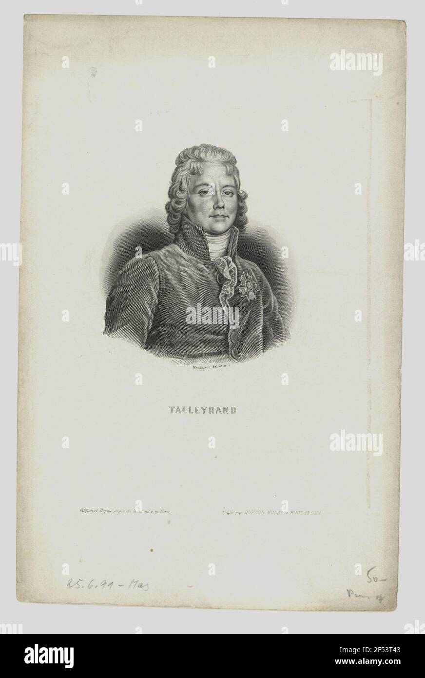 Portrait of Talleyrand Stock Photo - Alamy