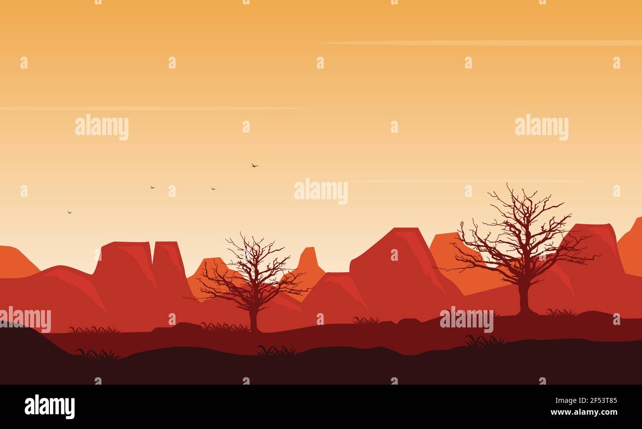Beautiful relaxing sunset evening sky Stock Vector Images - Alamy