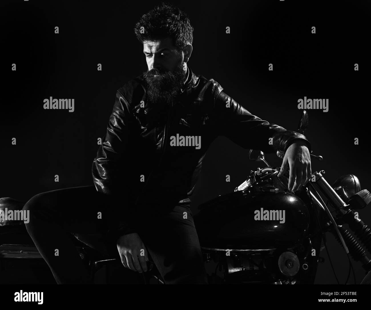 Biker moustache hi-res stock photography and images - Alamy