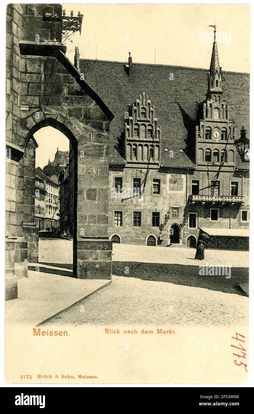 market Meissen. market Stock Photo - Alamy