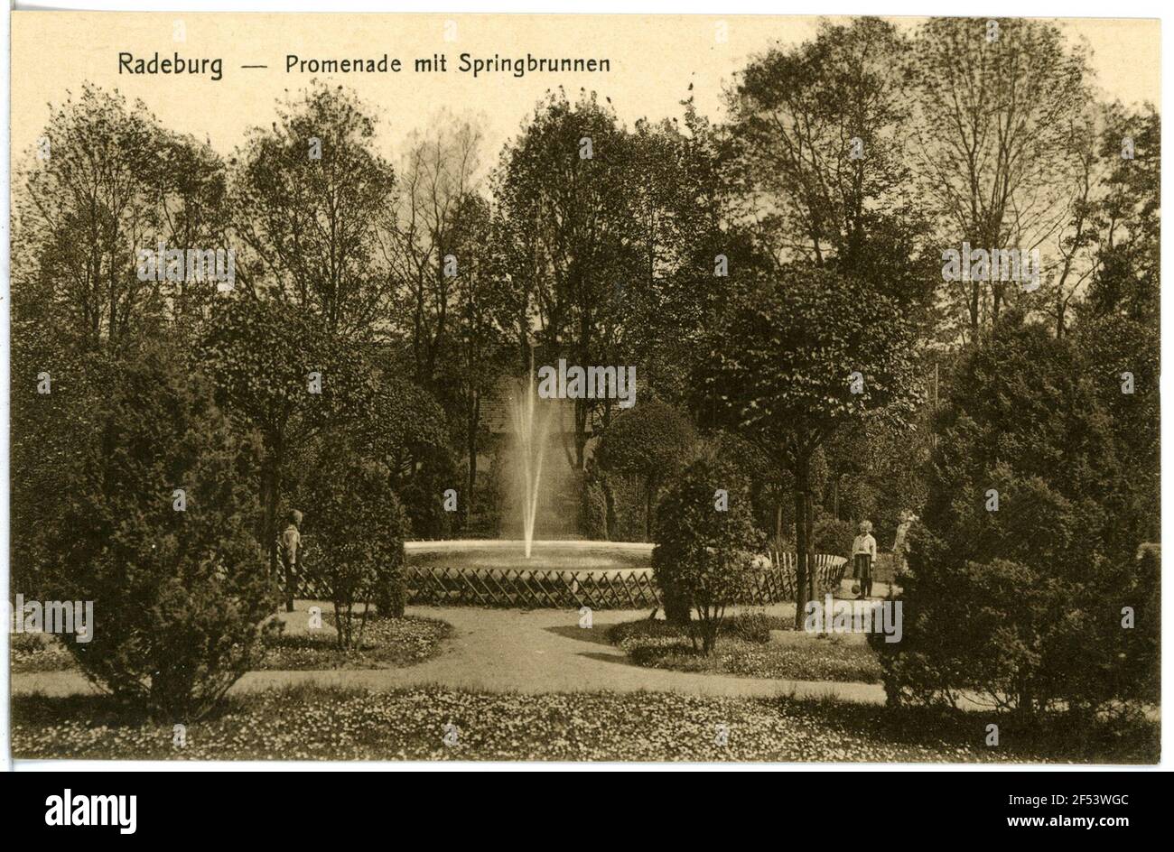 Promenade Radeburg. Promenade Stock Photo - Alamy