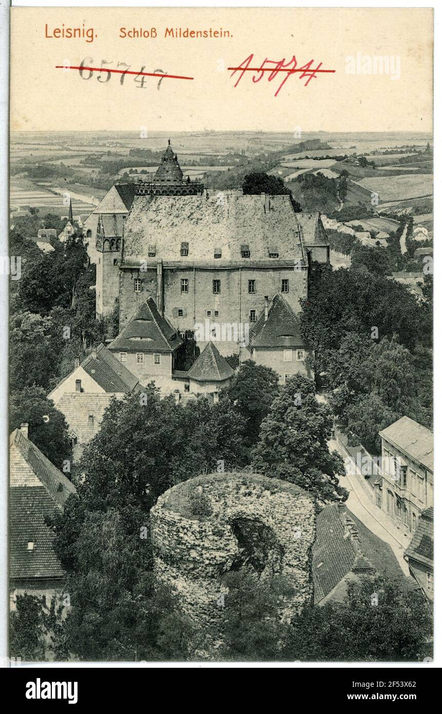 Closed Mildenstein Leisnig. Castle Mildenstein Stock Photo - Alamy