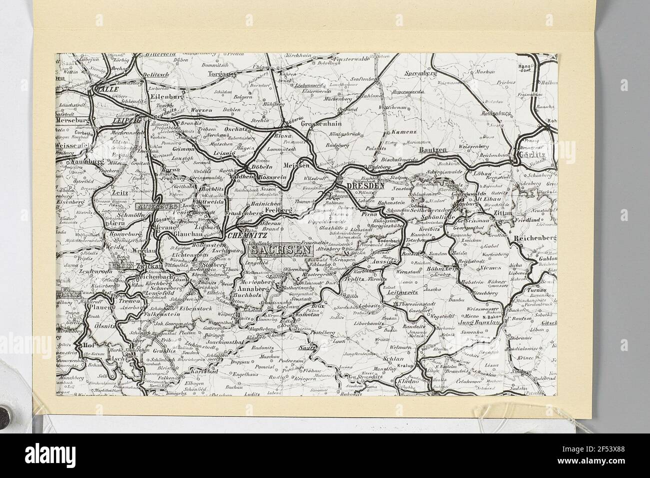 Map of Germany to overview of railways Stock Photo - Alamy