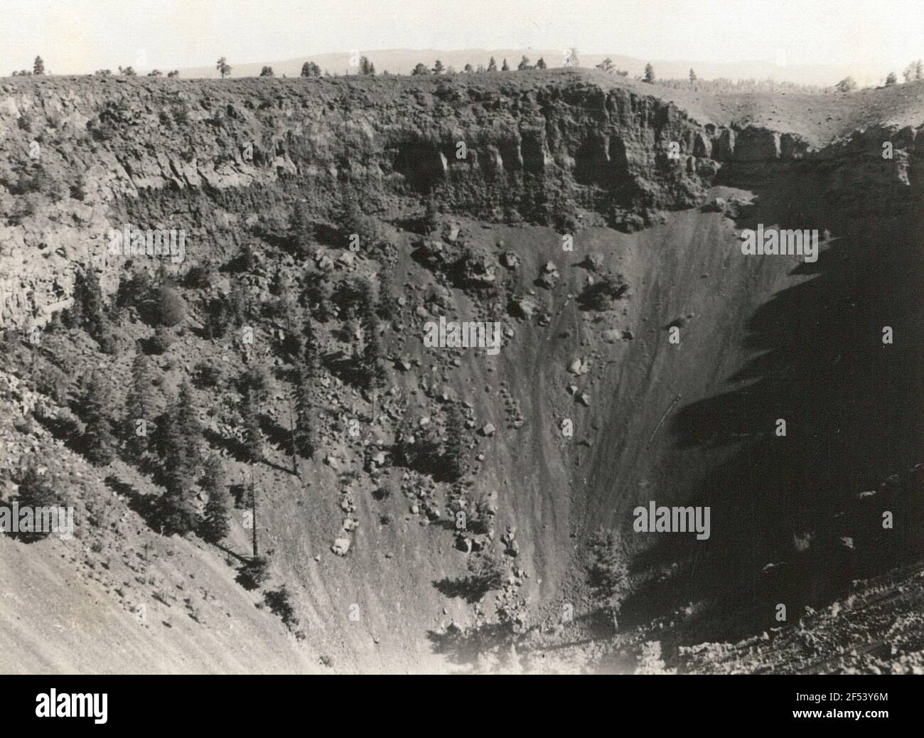 New Mexico. Earlier volcano, crater (Bandera-Crater Stock Photo - Alamy