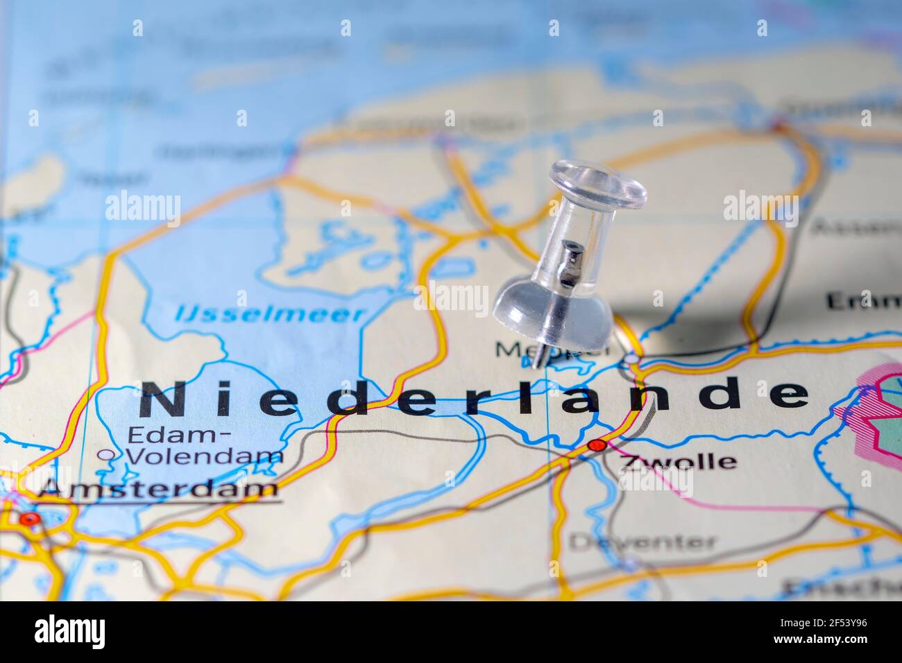 Niederlande country map hi-res stock photography and images - Alamy