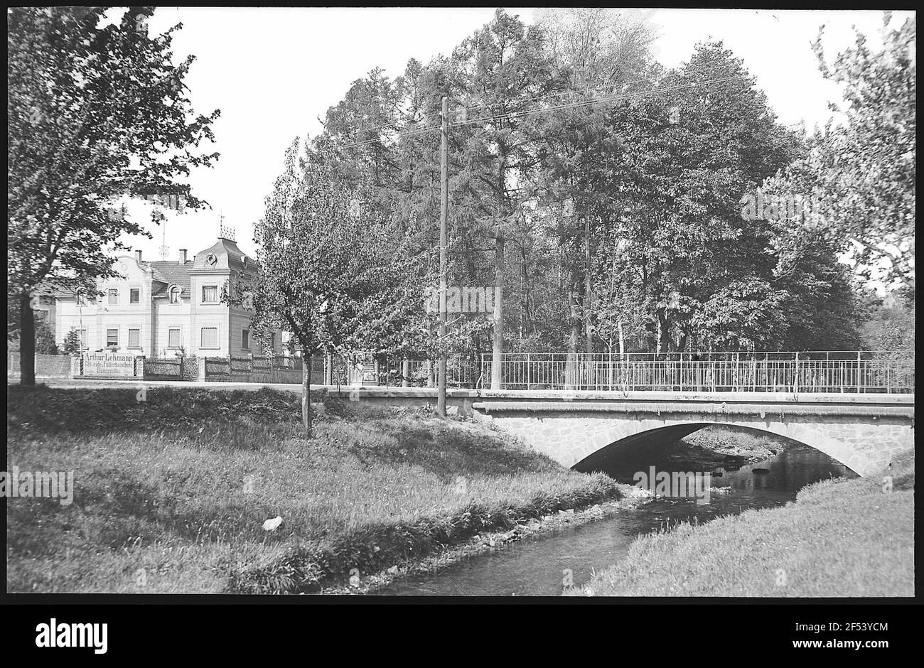 Radeburg. Station bridge Stock Photo - Alamy