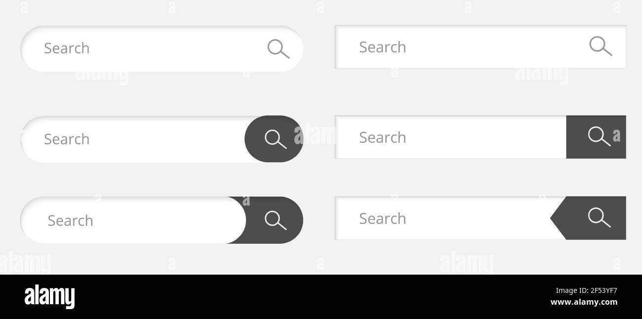 Search bar flat icon. Isolated vector symbol for web UI Stock Vector ...